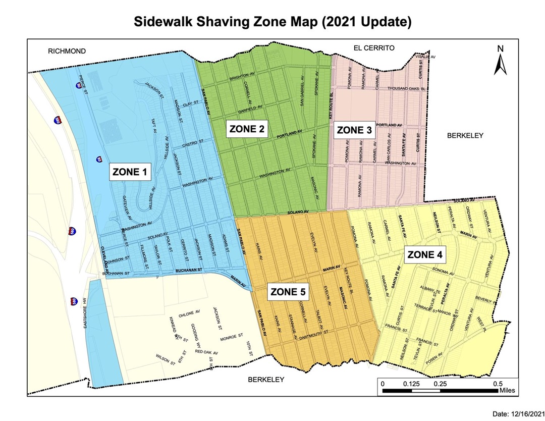 Annual Sidewalk Shaving | Albany, CA