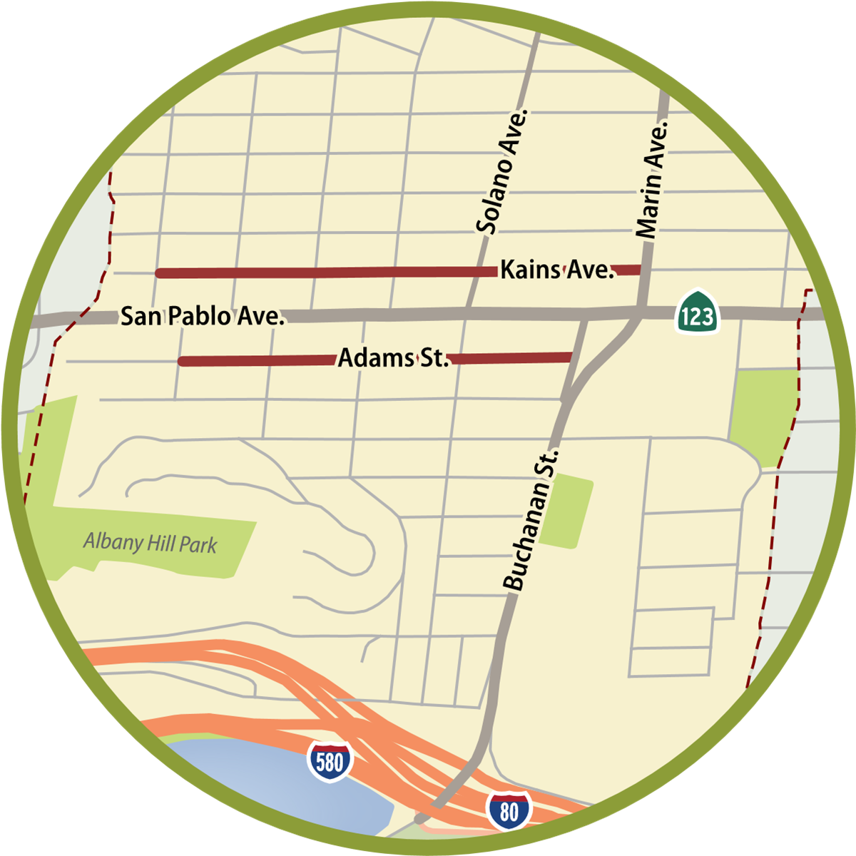 Kains & Adams Bikeway Pilot Project | Albany, CA